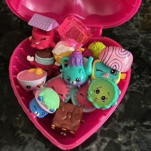 Shopkins | Toys | Shopkins With Pink Heart Container And Two Rings ...